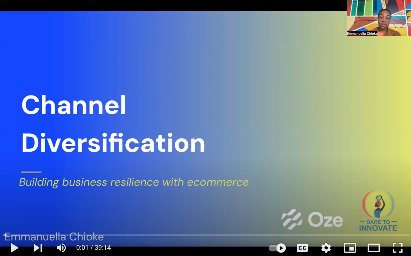 Channel Diversification - Oze